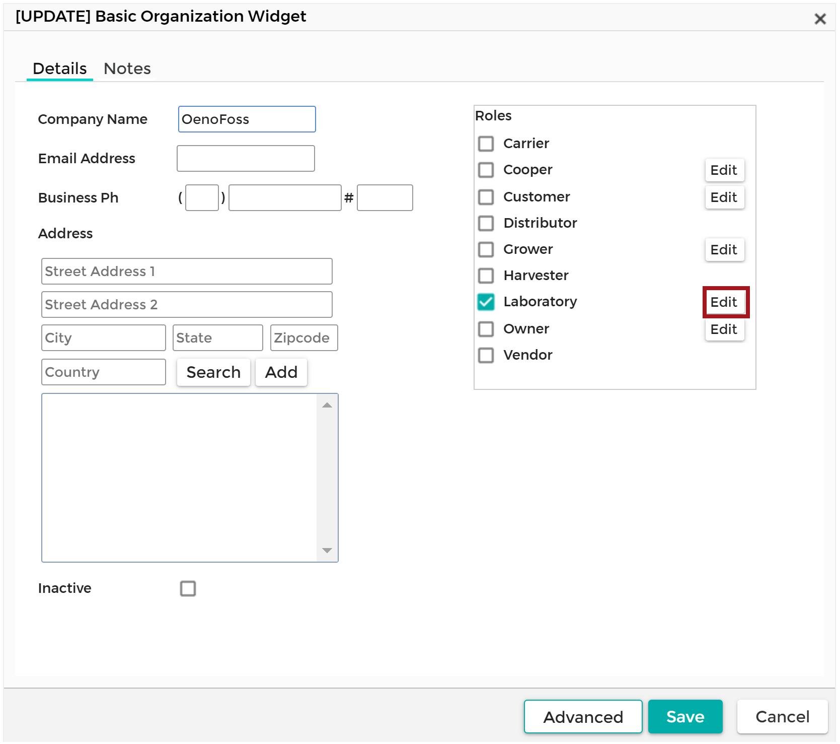 Mapping a Lab's Metric Names – vintrace