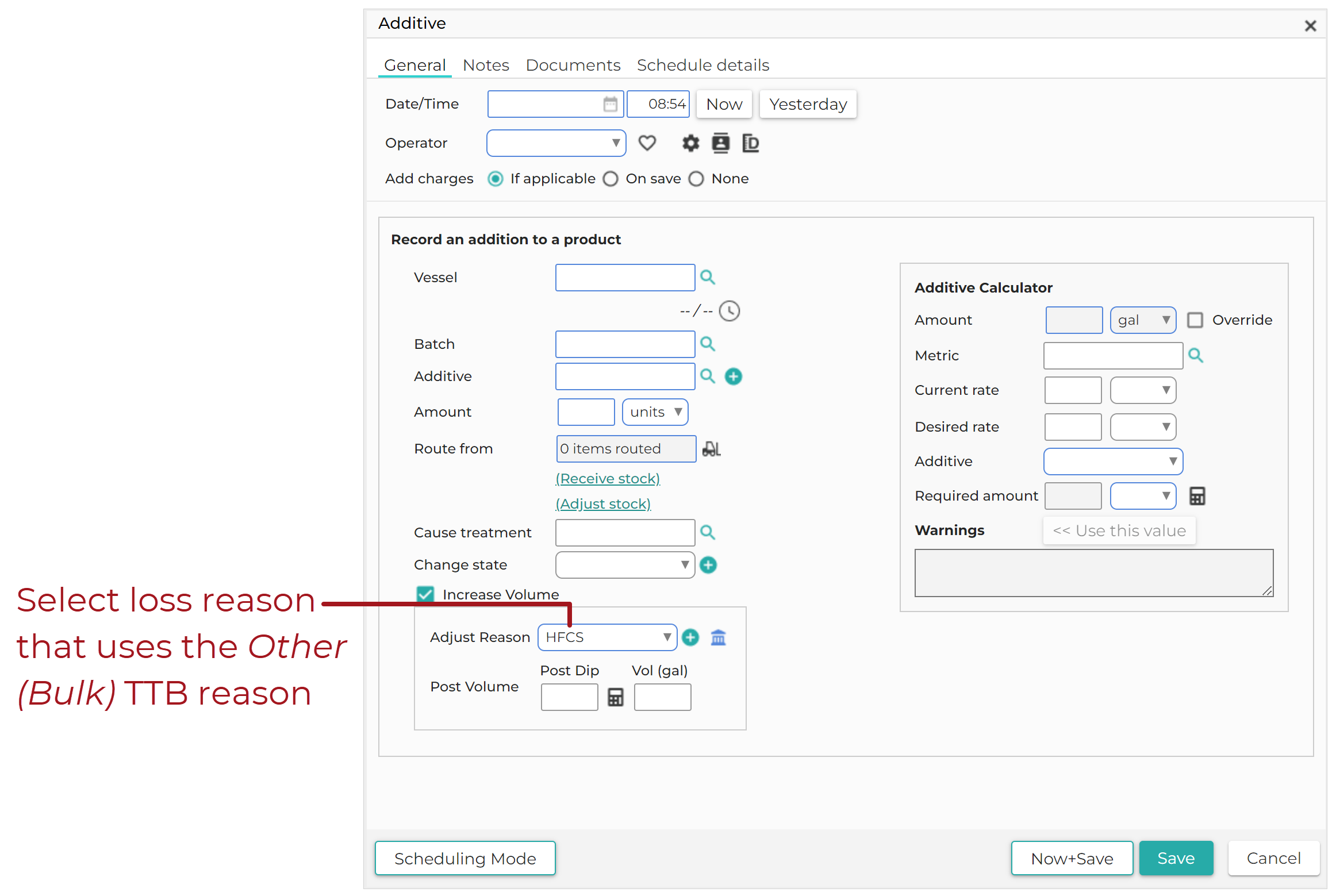 Adding HFCS and Dosage for Sparkling Wines – vintrace