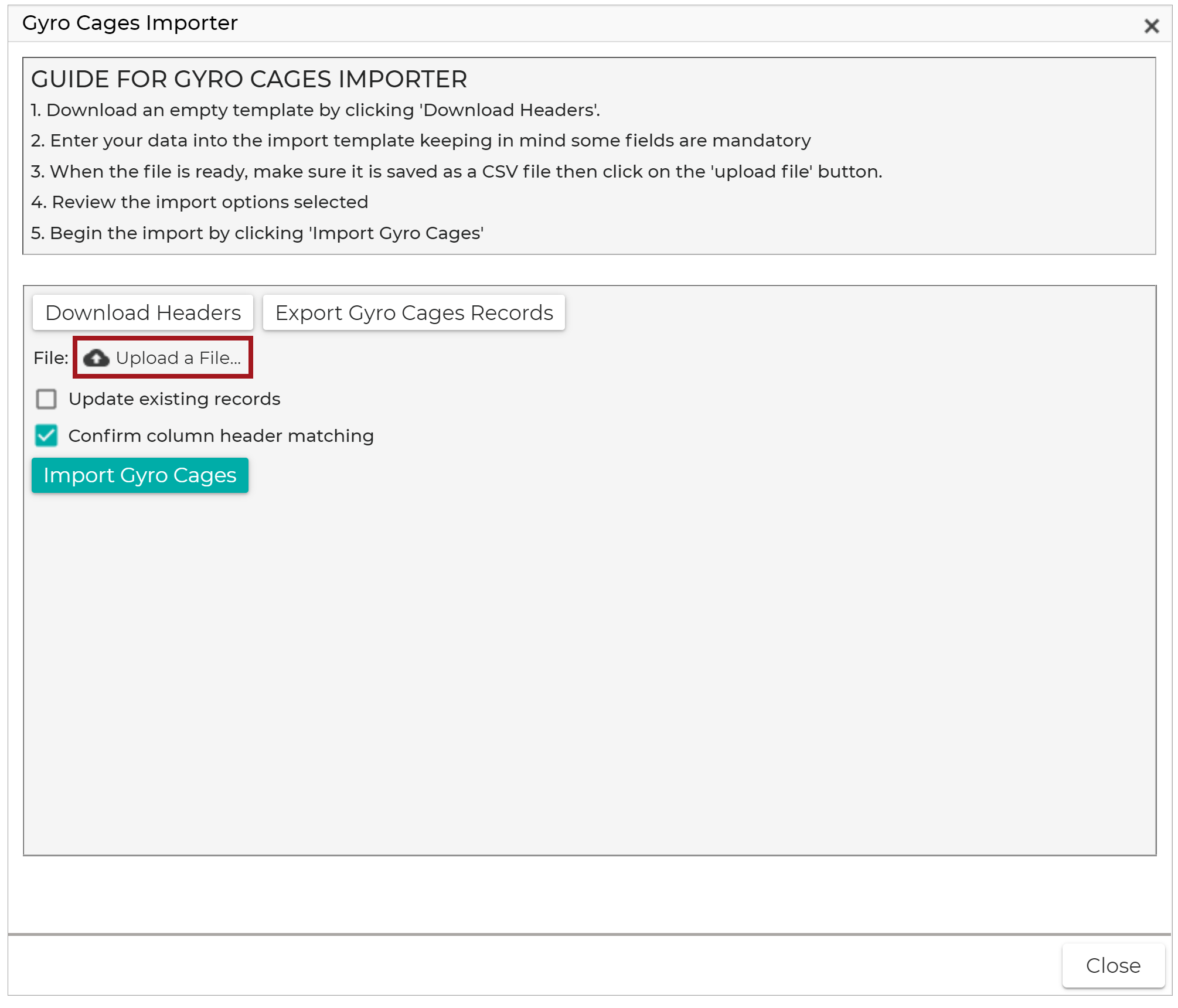 Setting Up a Gyro Cage – vintrace