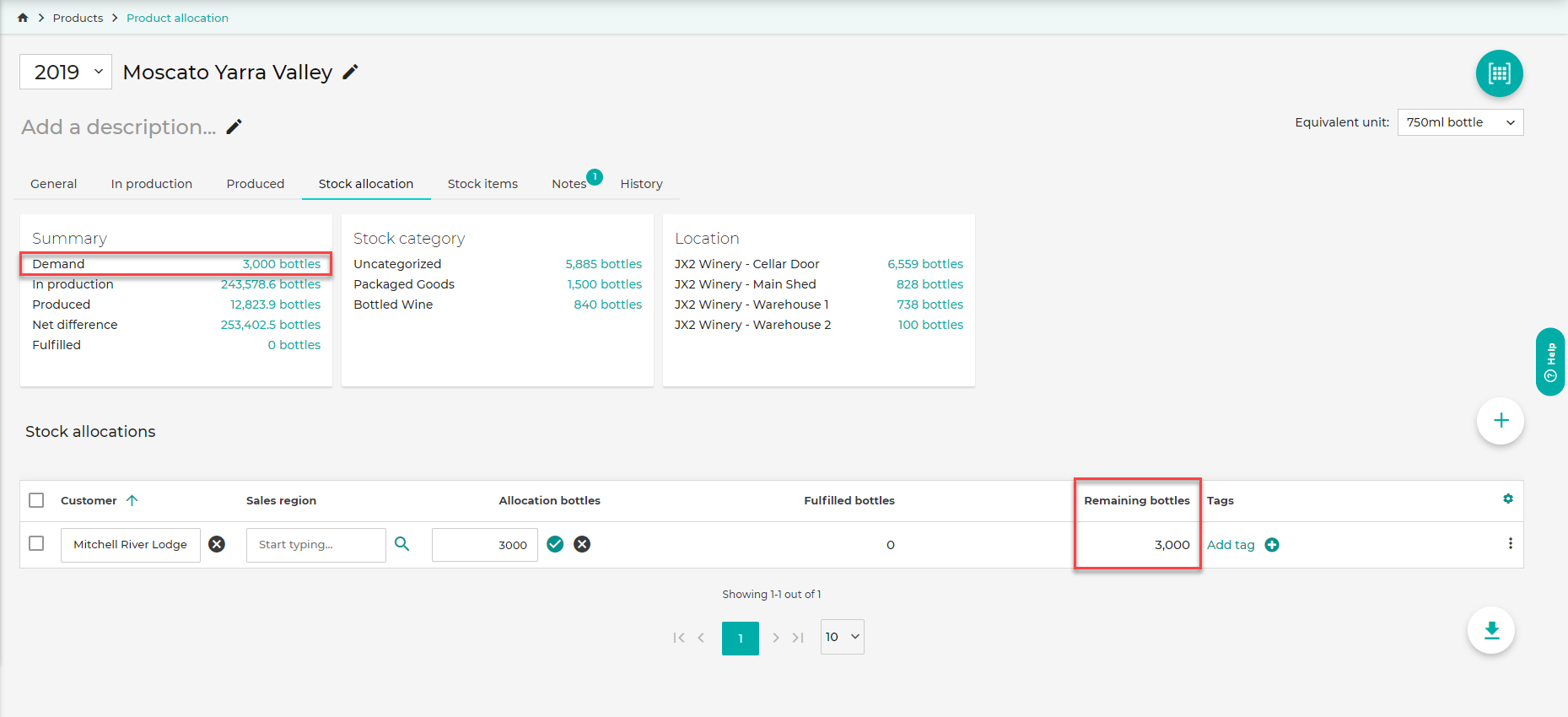 Managing Stock Allocations for Cased Goods – vintrace