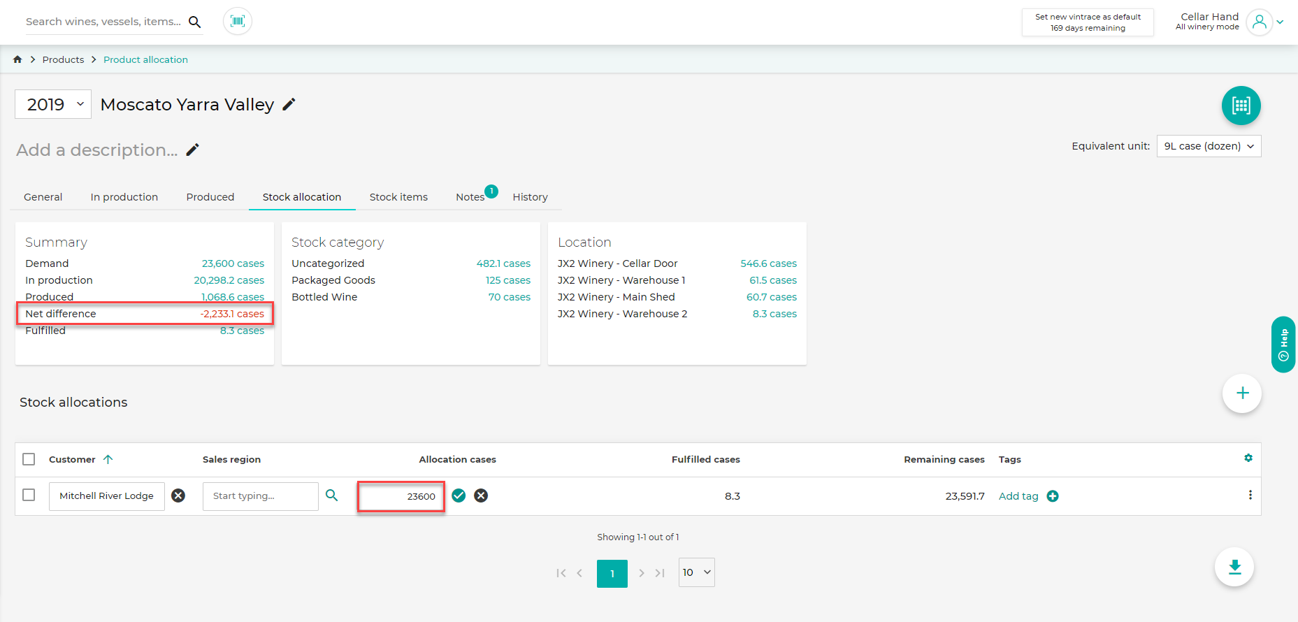 Managing Stock Allocations for Cased Goods – vintrace