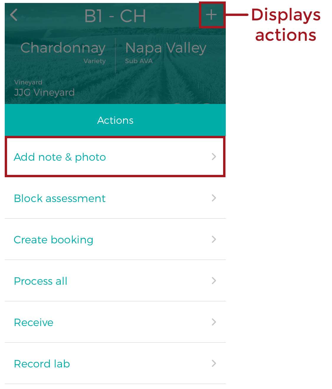 Block and Vineyard Assessments – vintrace