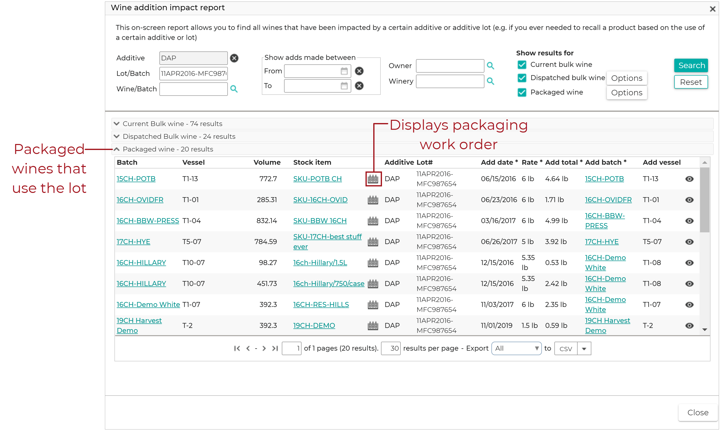 Lot Tracking Traceability – vintrace