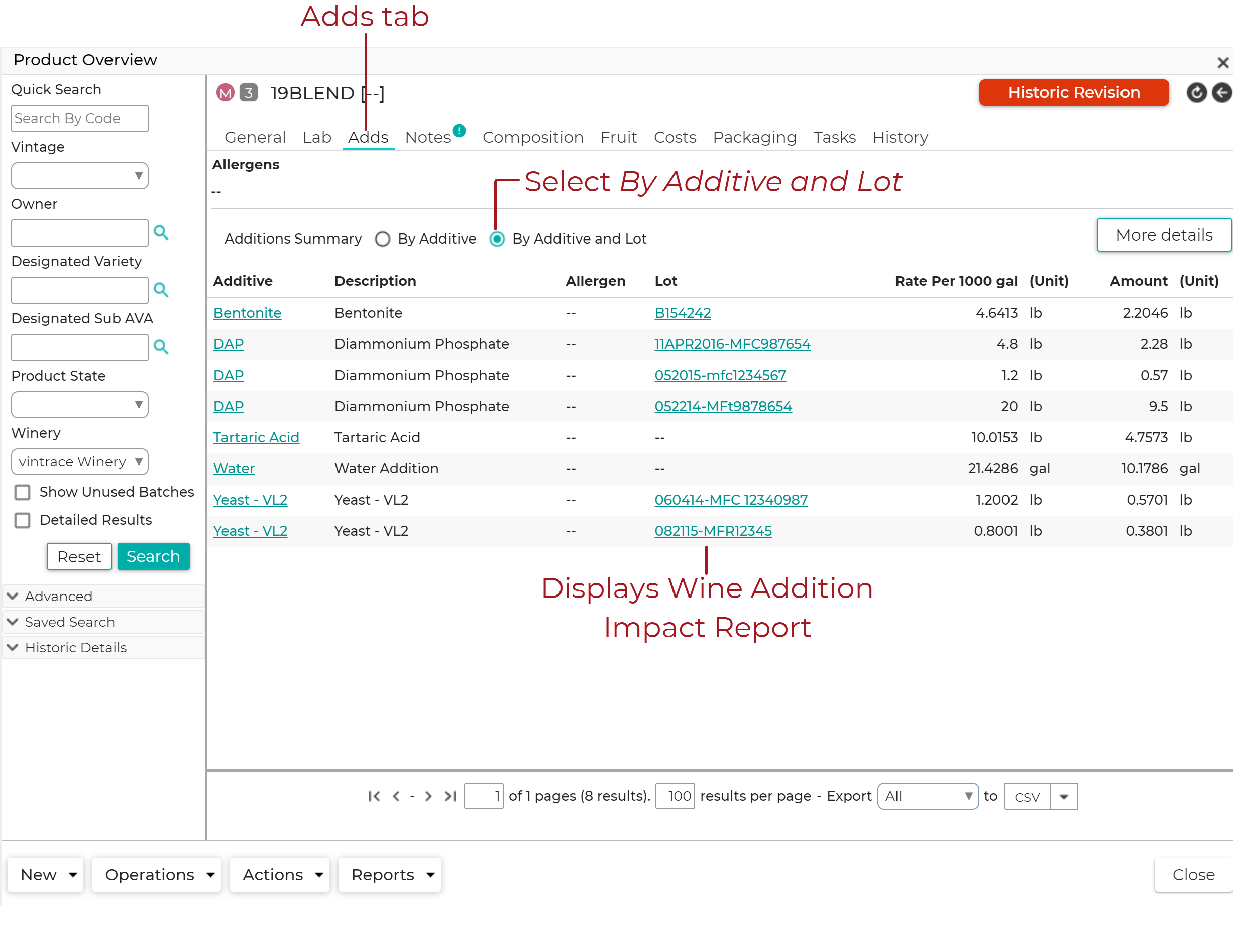 Lot Tracking Traceability – vintrace