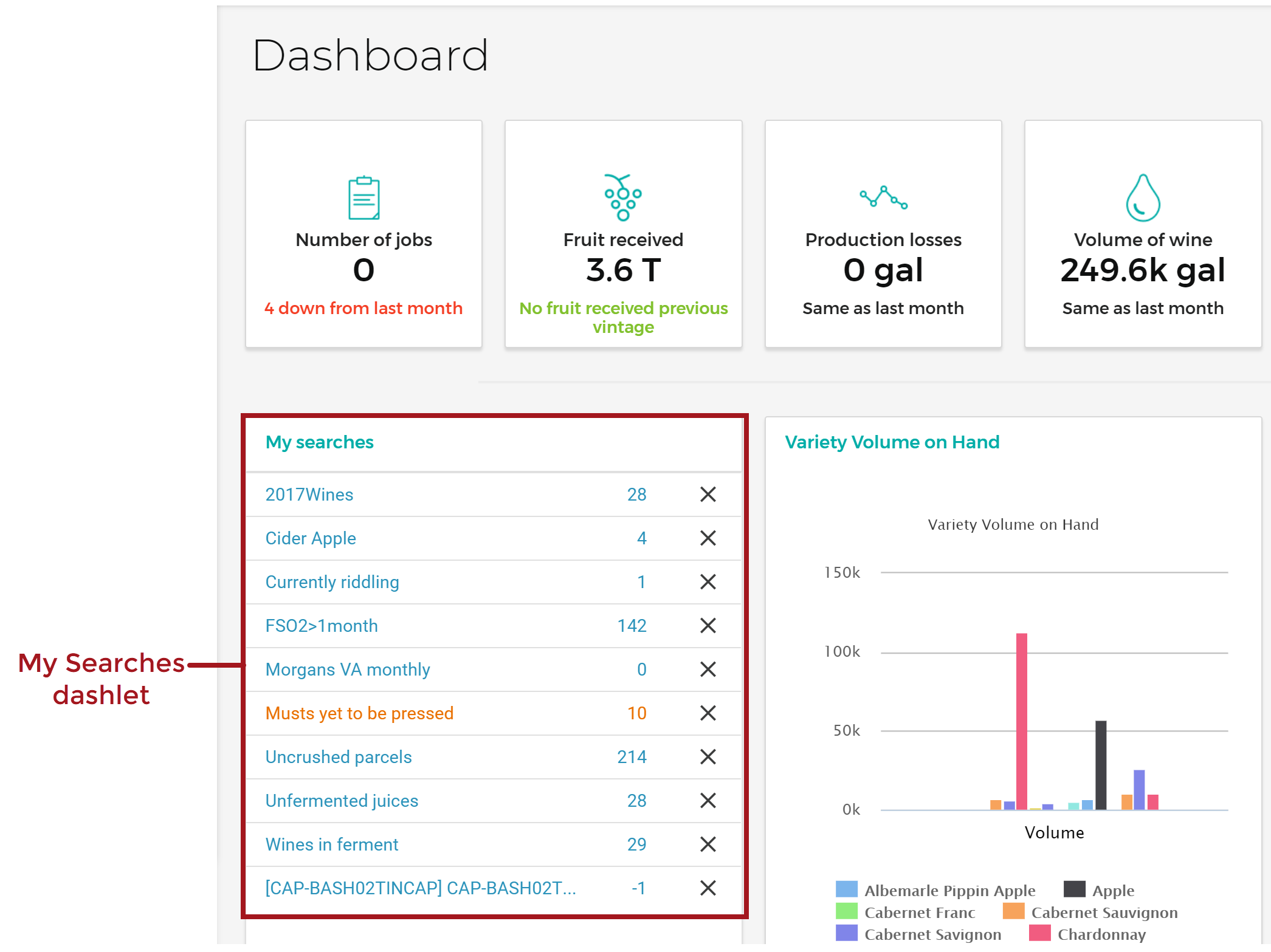 Searching Inventory – vintrace