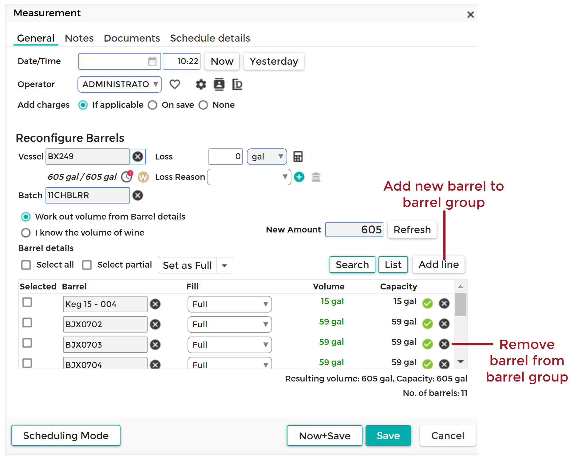 Changing a Barrel Group's Details – vintrace